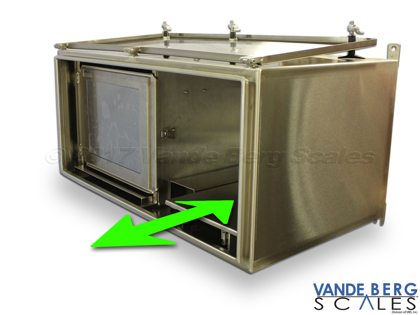 Stainless Steel Monitor/PLC Enclosures [Washdown & NEMA-4X]